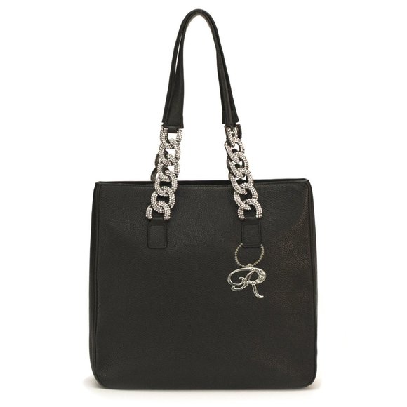 Raviani | Bags | Raviani Tote Bag Black Pebble Grain Leather Handbag ...